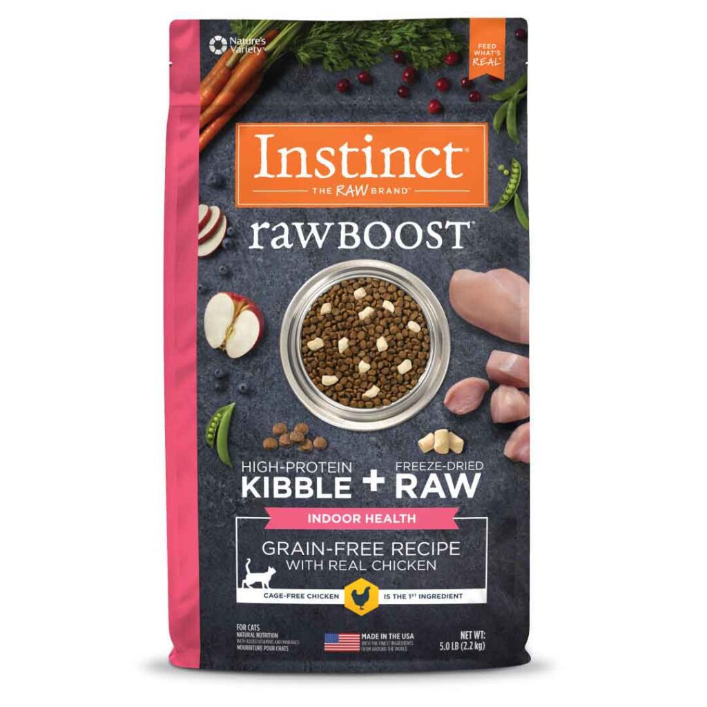 Instinct Raw Boost Kibble Indoor Health Recipe with Real Chicken Dry ...